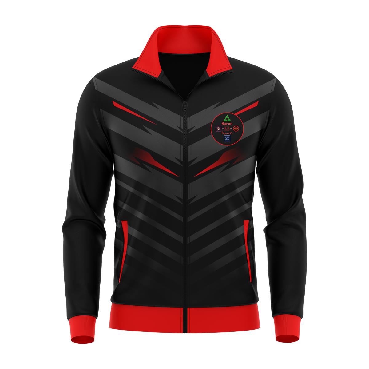 Huron High School Premium Full Zip Water Resistant Jacket – EsportsGear LLC